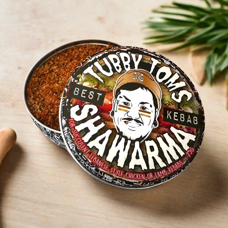 Tubby Tom’s Shawarma super warming kebab rub 70g Tin – The Made in ...
