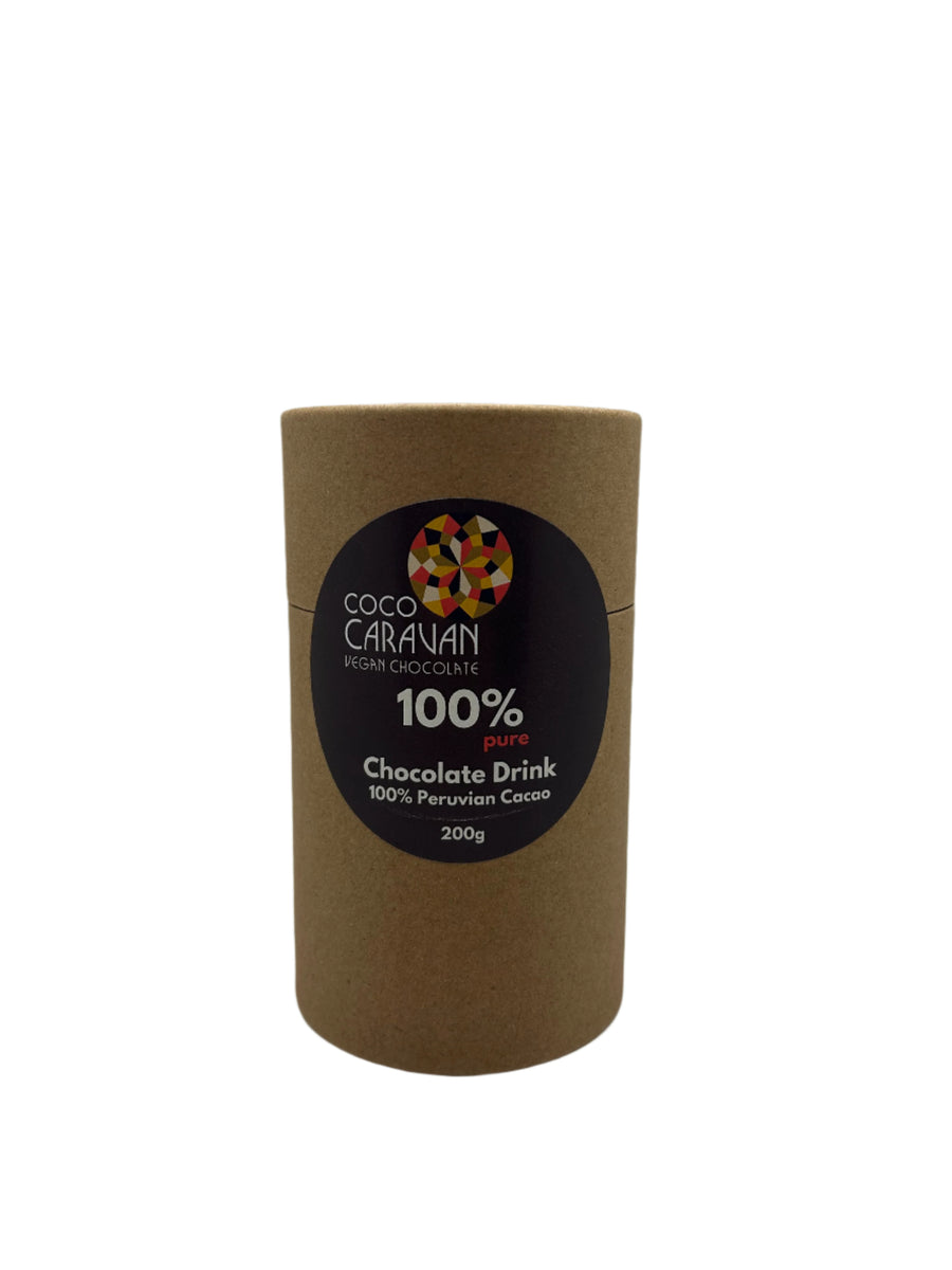 Coco Caravan 100% Pure Chocolate Drink – 100% Peruvian Cacao 200g – The ...