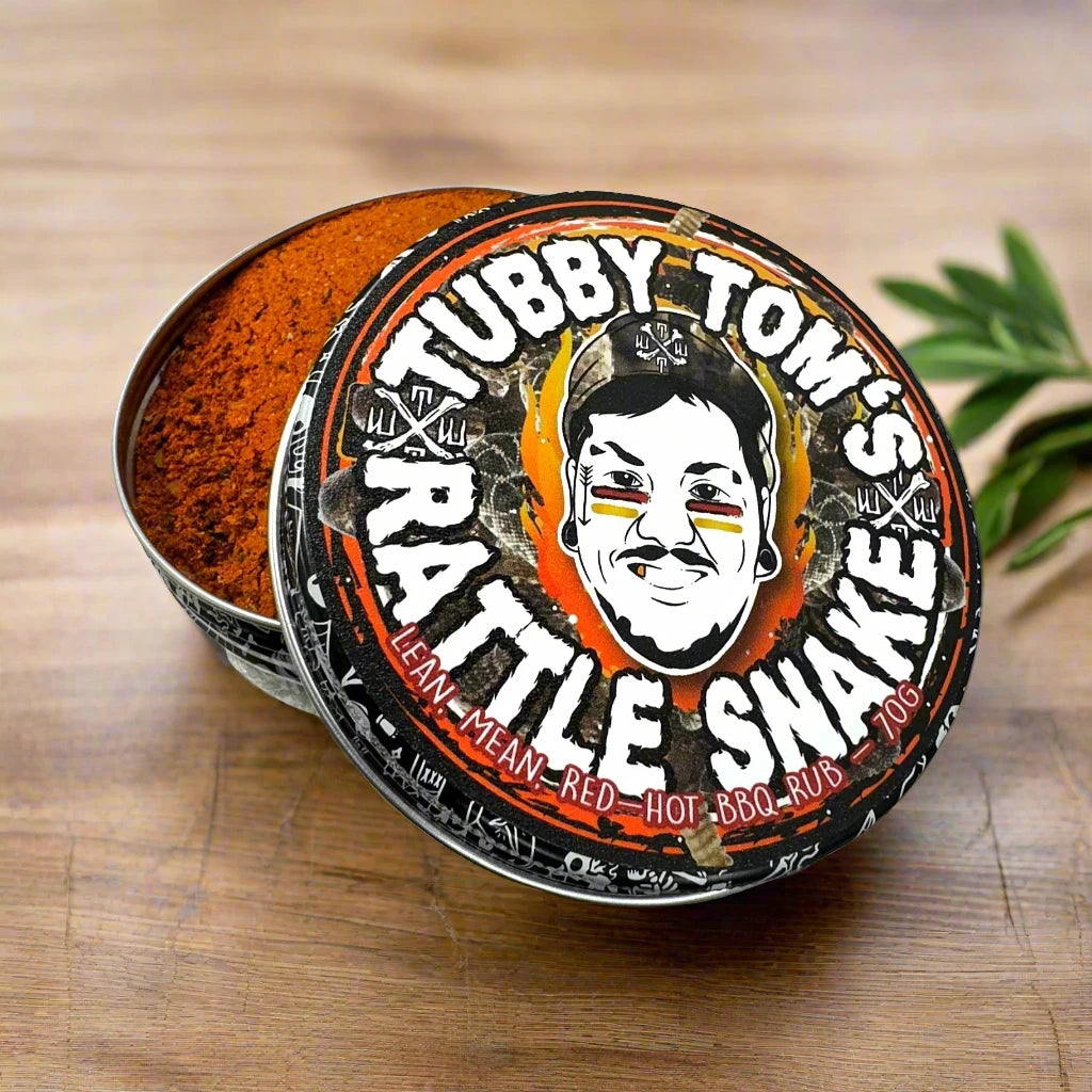 Tubby Tom's Rattlesnake BBQ seasoning 70g tin – The Made in Stroud Shop