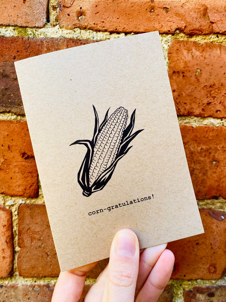Lemon Street Cards “Corn-gratulations” greetings card – The Made in ...