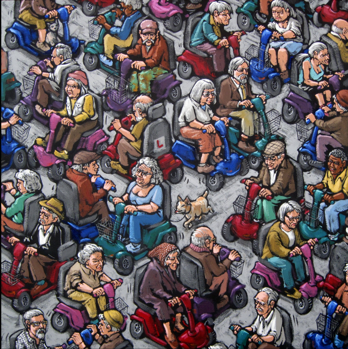 James Milroy “Mobility scootering” greetings cards (Sepia) – The Made ...