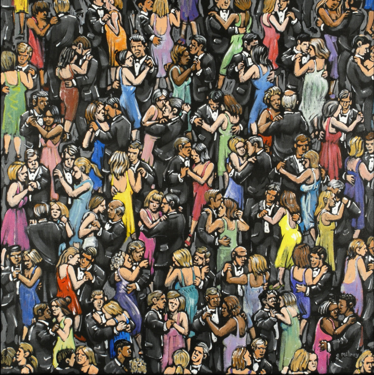 James Milroy “Ballroom dancing” greetings card (Sepia) – The Made in ...