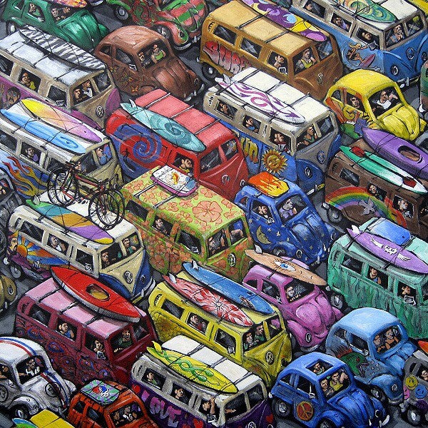 James Milroy "Driving to the sun" greetings card (Sepia) – The Made in ...